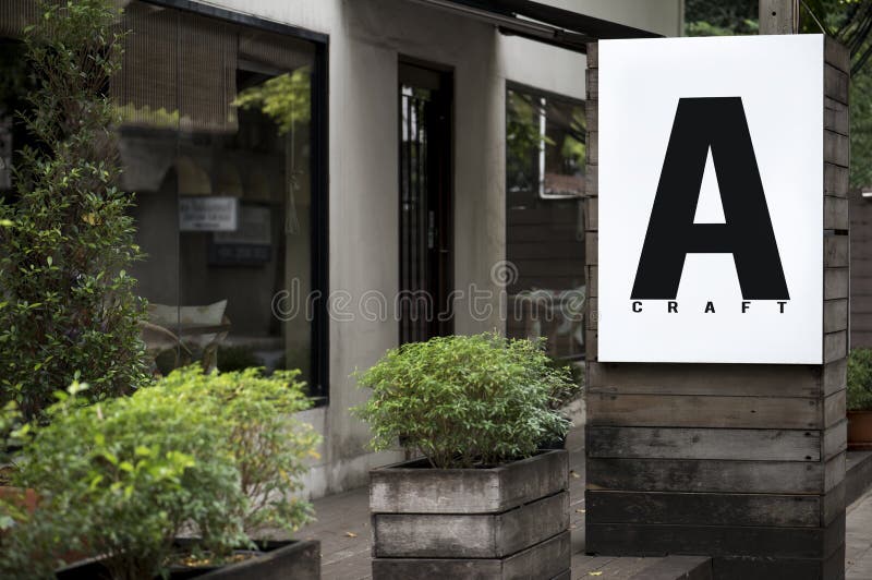 Signage Outside a Restaurant Stock Image - Image of entrance, front ...