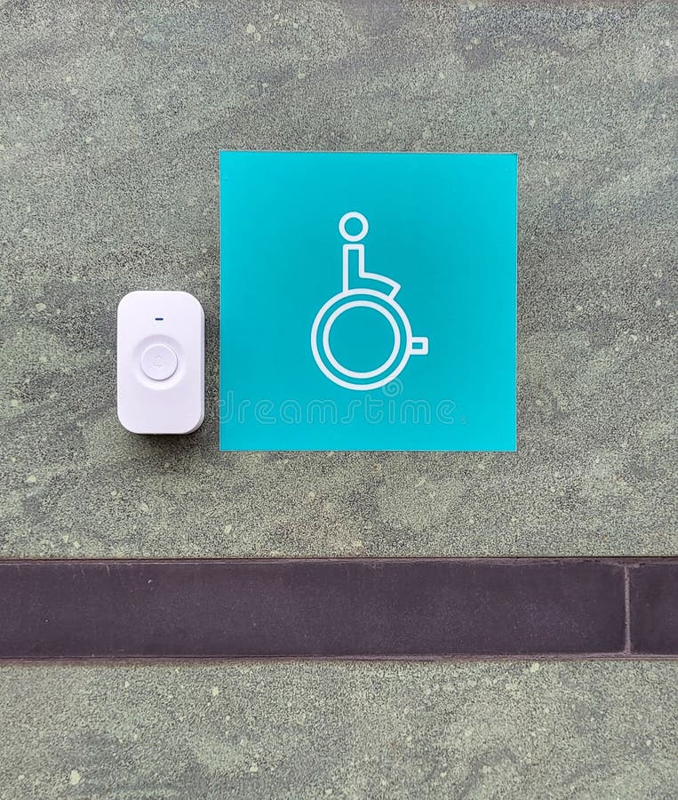 Signage Plate for Disabled People with a Call Button. Call Button ...