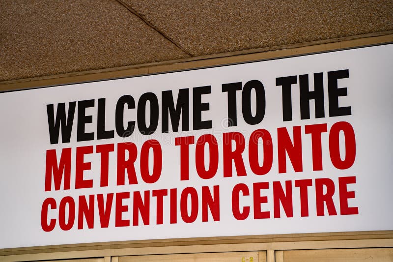 Signage View of Metro Toronto Convention Centre. Editorial Stock Image ...