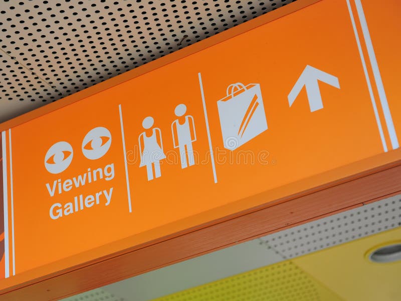 Signages In A Shopping Mall Stock Image - Image: 23132681