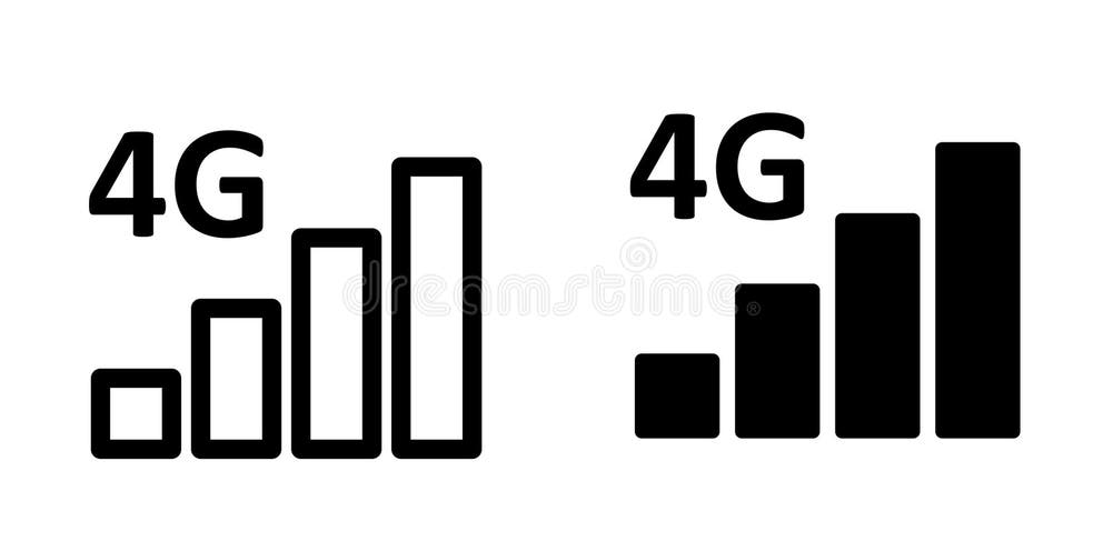 Signal Bar Icon Design Template Stock Vector - Illustration of level ...