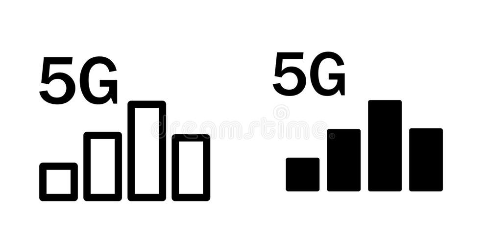 Signal Bar Icon Design Template Stock Vector - Illustration of mobile ...