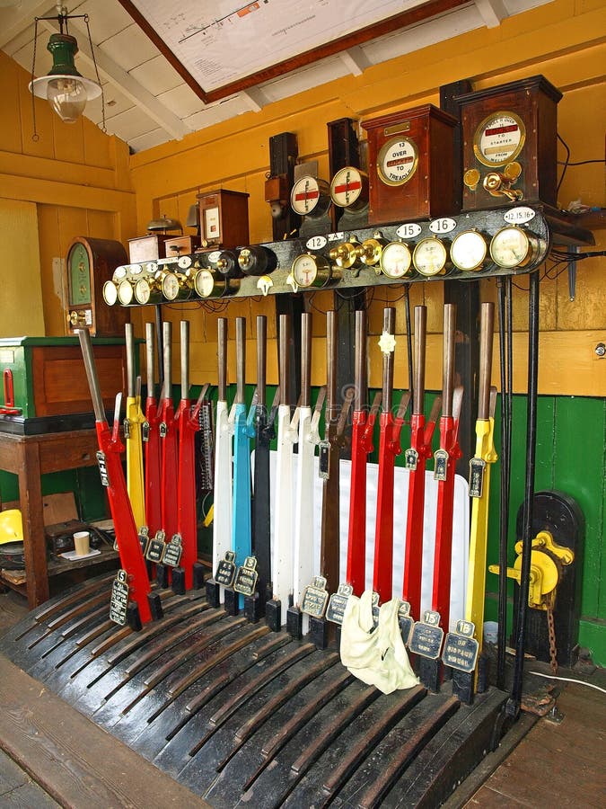 Old Fashioned Victorian Signal Box, Somerset England Editorial Stock ...