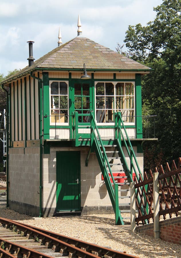 Signal Box. stock image. Image of loco, trackside, signals - 45138777