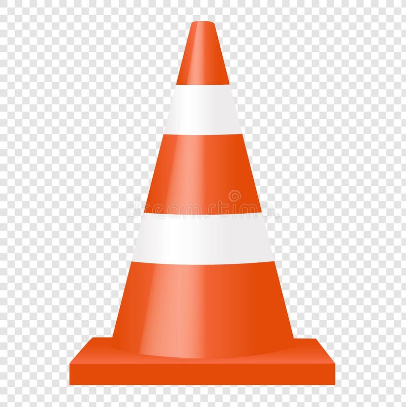 Signal Cone Isolated Transparent Background Stock Vector - Illustration ...