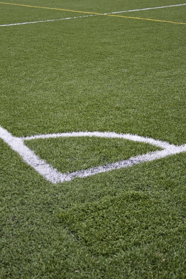 Signal at Corner of Football Field Stock Photo - Image of field, soil ...
