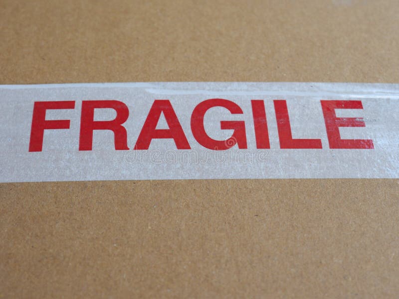 Signe fragile photo stock. Image du traitement, fond - 60960008