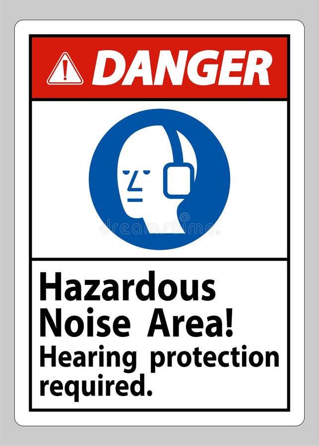 Symbole De Bruit De Danger Sur Fond Blanc Illustration de Vecteur ...