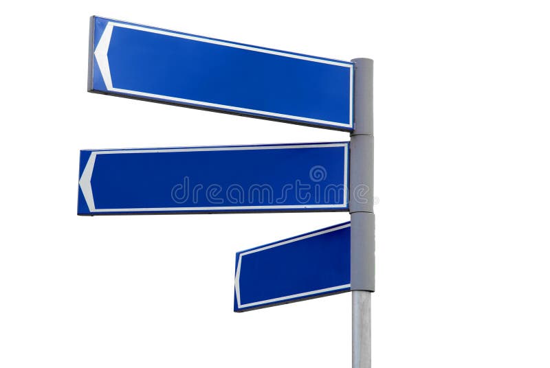Signal De Direction Bleu Blanc Image stock - Image of flèche, guider ...