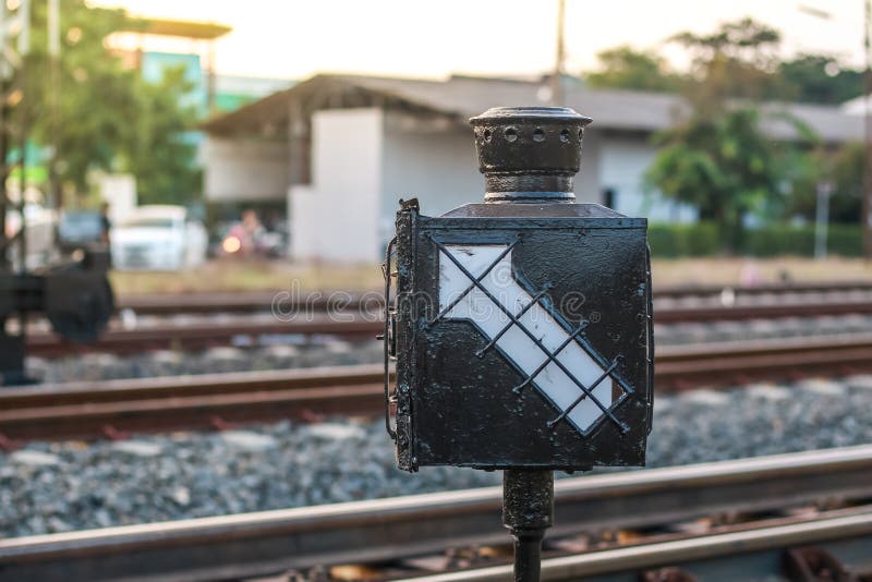 Signal direction for train stock photo. Image of pole - 80790634