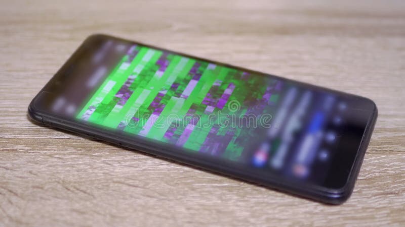 Signal Distortion, Interference, Glitches on Screen of a Smartphone ...