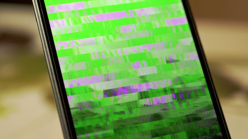 Signal Distortion, Interference, Glitches on Screen of a Smartphone ...
