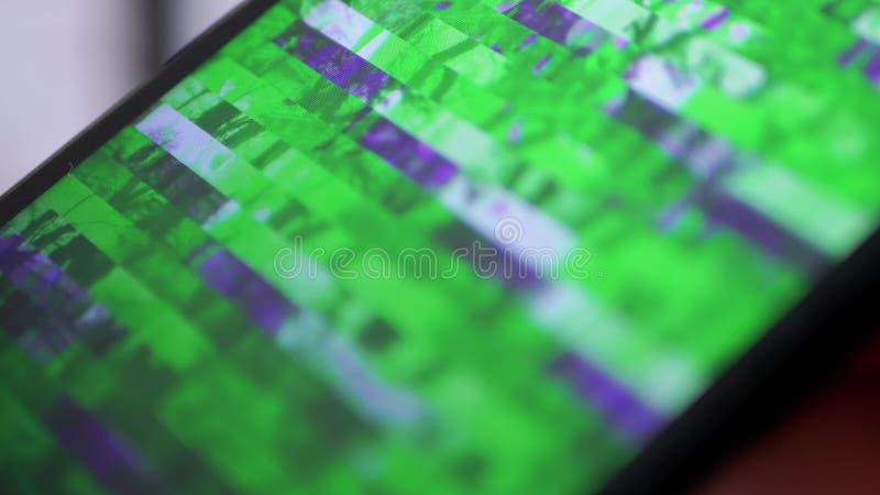 Signal Distortion, Interference, Glitches on Screen of a Smartphone ...
