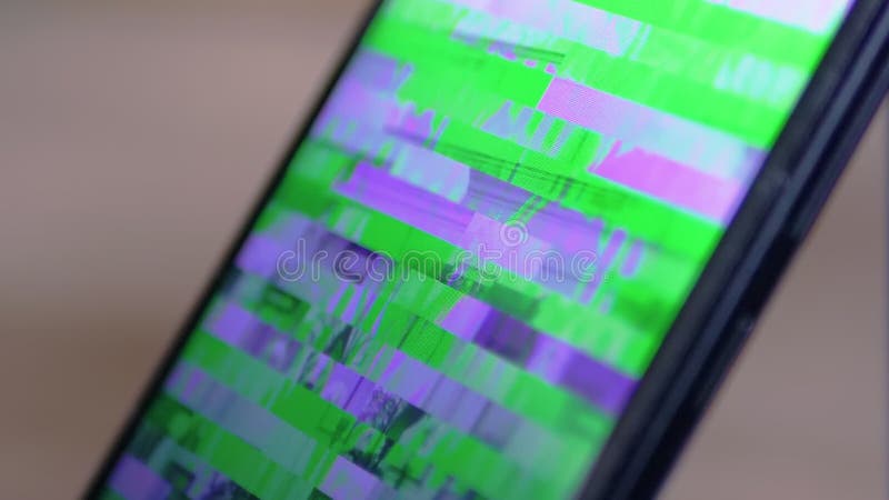 Signal Distortion, Interference, Glitches on Screen of a Smartphone ...
