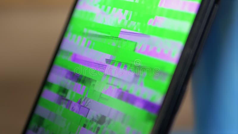 Signal Distortion, Interference, Glitches on Screen of a Smartphone ...