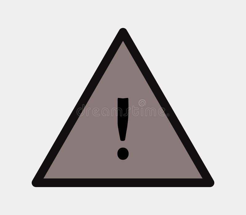 Signal Icon with Exclamation Point Illustrated Stock Illustration ...