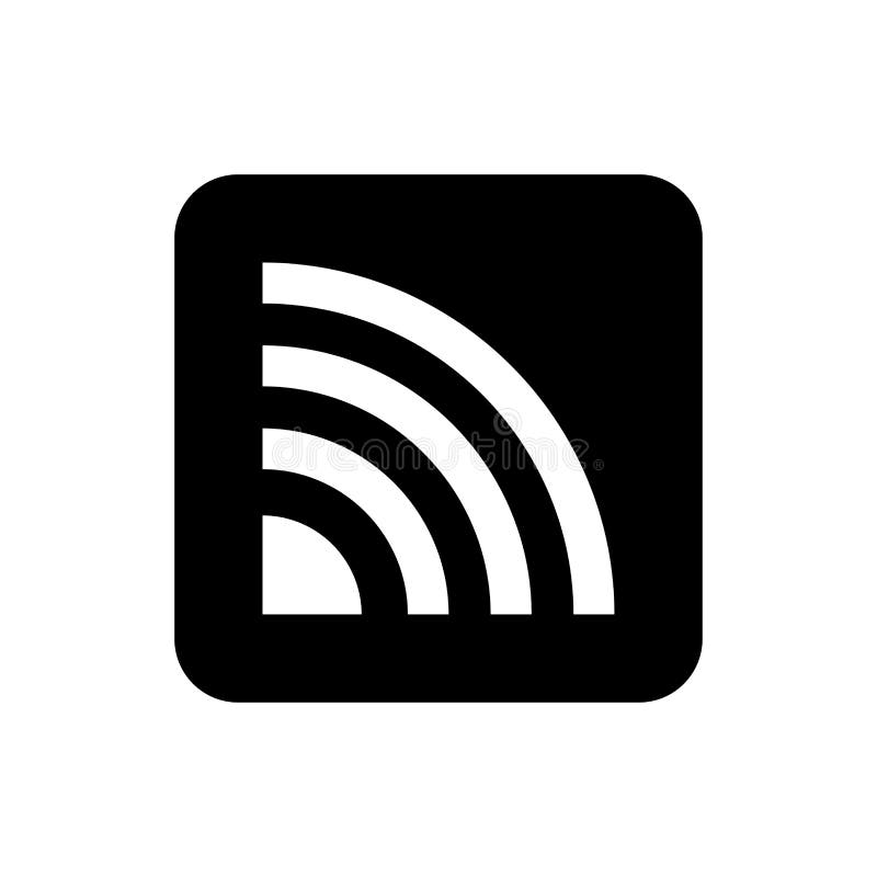 Signal Icon Flat Vector Template Design Trendy Stock Vector ...