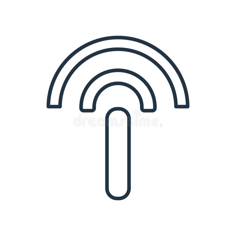 Signal Sign Linear Icon. Modern Outline Signal Sign Logo Concept Stock ...