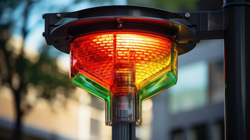 Signal intersection light stock illustration. Illustration of safety ...