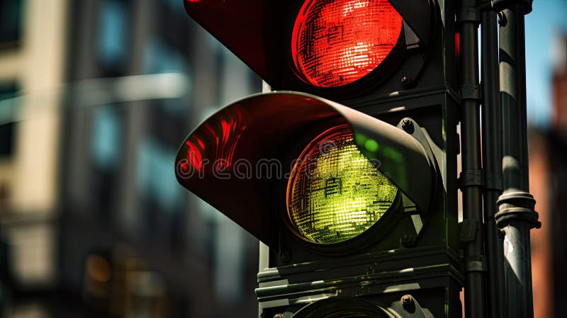Signal Intersection Stop Light Stock Illustration - Illustration of ...