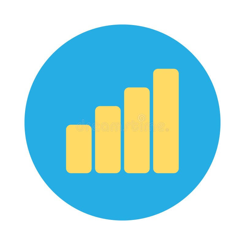 Signal Level Scale Round Sticker Level Indicator Stock Vector ...
