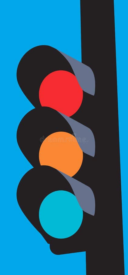 Signal light stock vector. Illustration of system, following - 3678198