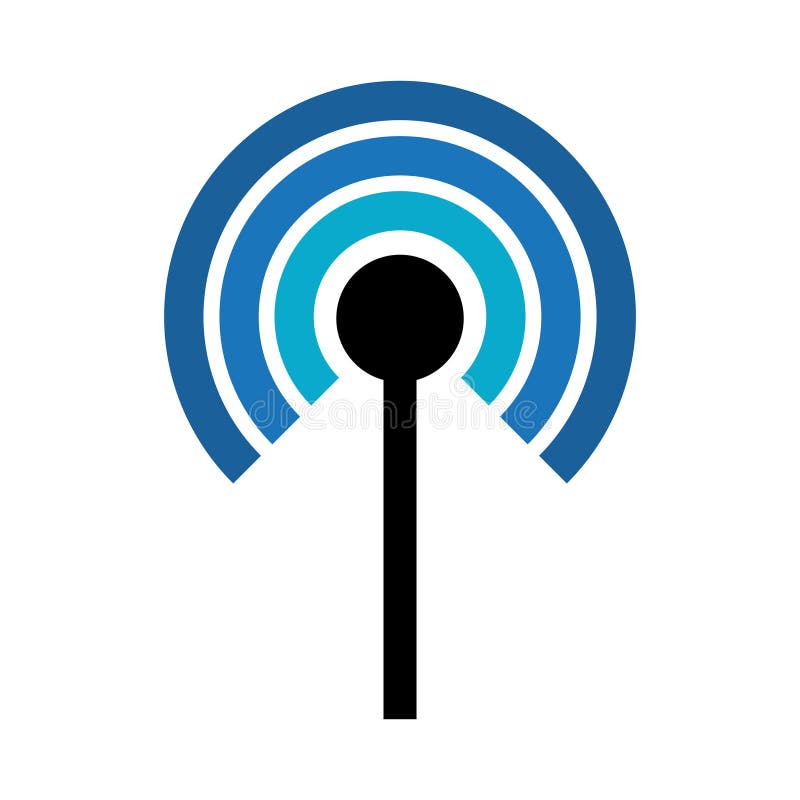 Signal Logo Vector Template Icon Stock Vector - Illustration of network ...