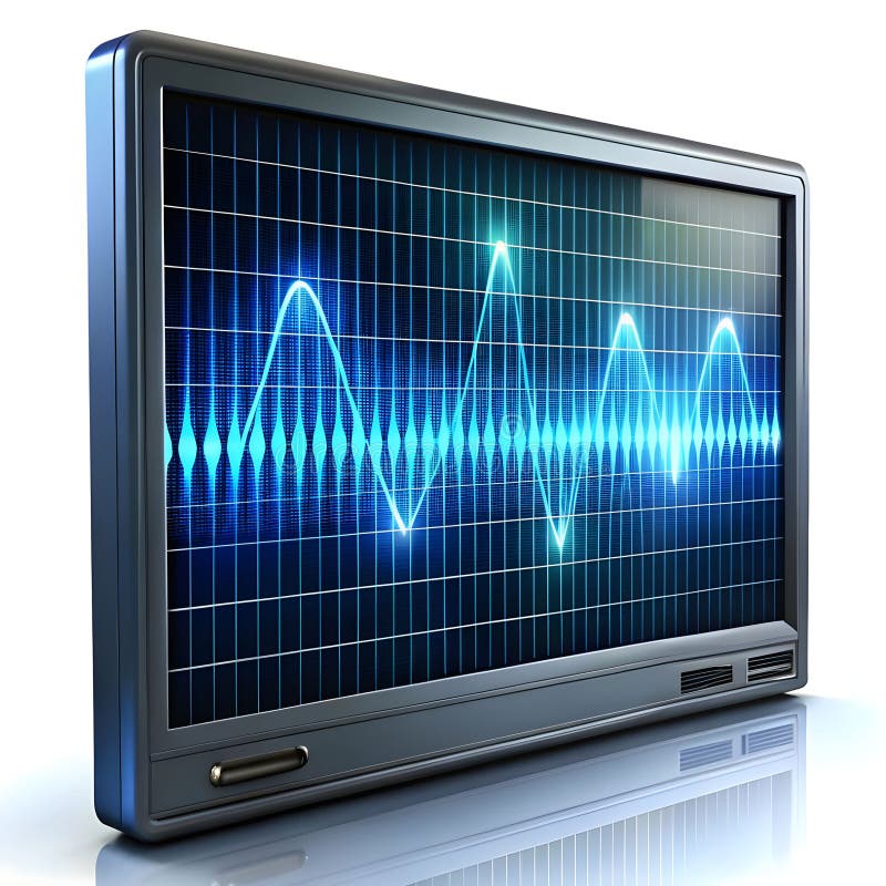 Signal Processing Pic with White Background Stock Illustration ...