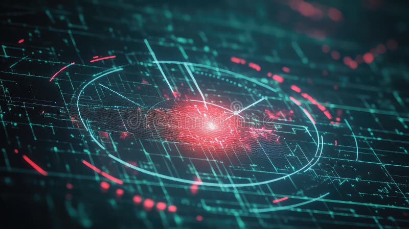 Signal scanning radar map stock illustration. Illustration of imaging ...