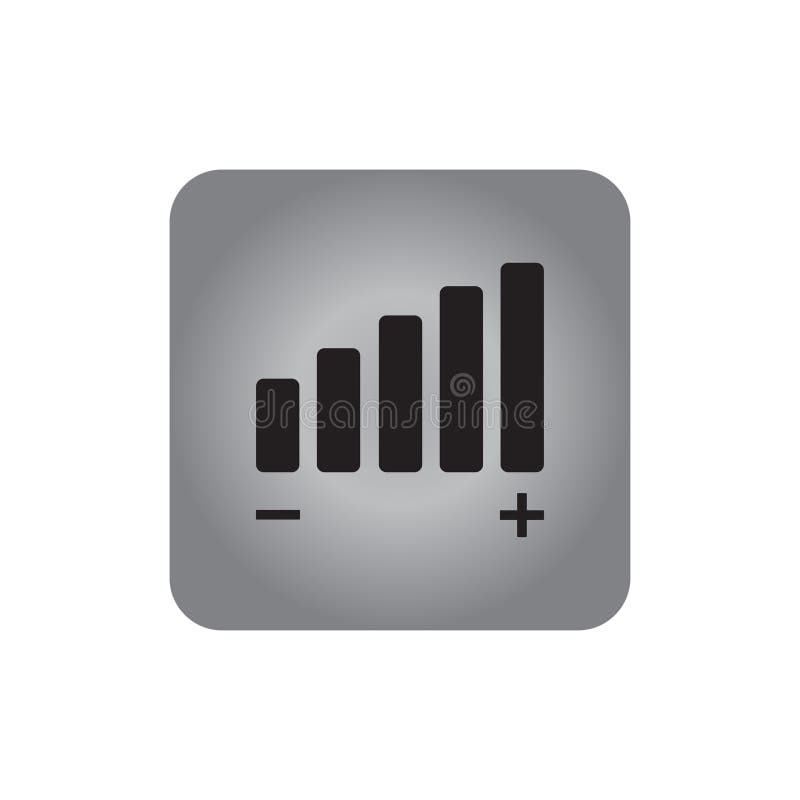 Signal Strength Indicator. Icon Stock Illustration - Illustration of ...