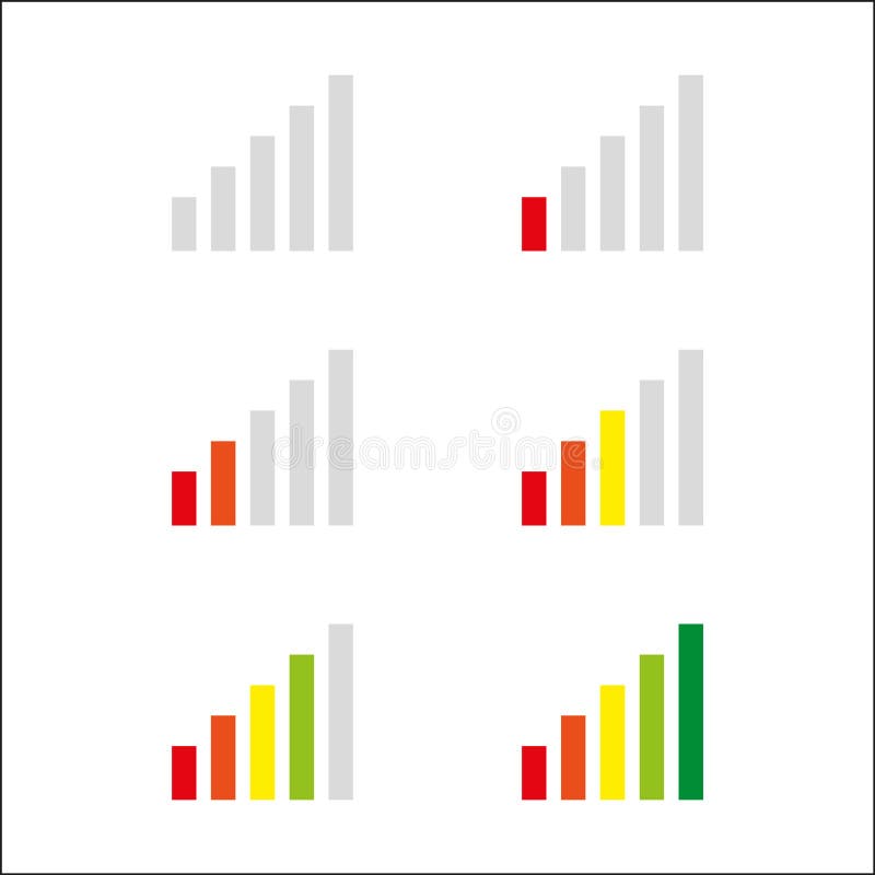 Signal Strength Indicator Template. Wi-fi, Wireless Connection, Antenna ...