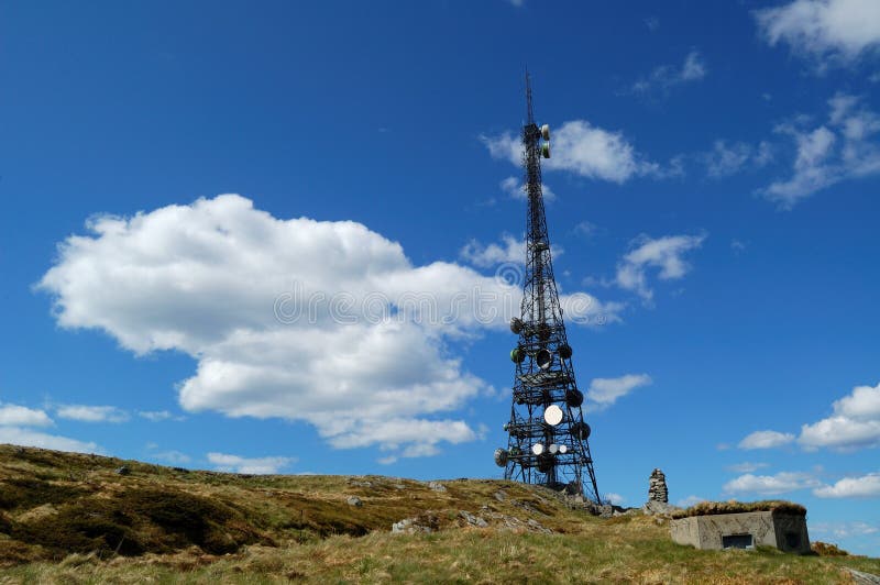 Signal Tower stock photo. Image of steel, grass, signal - 10531708