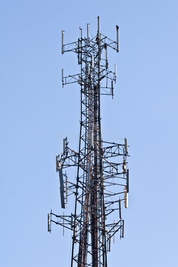 Tall cell tower stock photo. Image of nature, wireless - 20674688