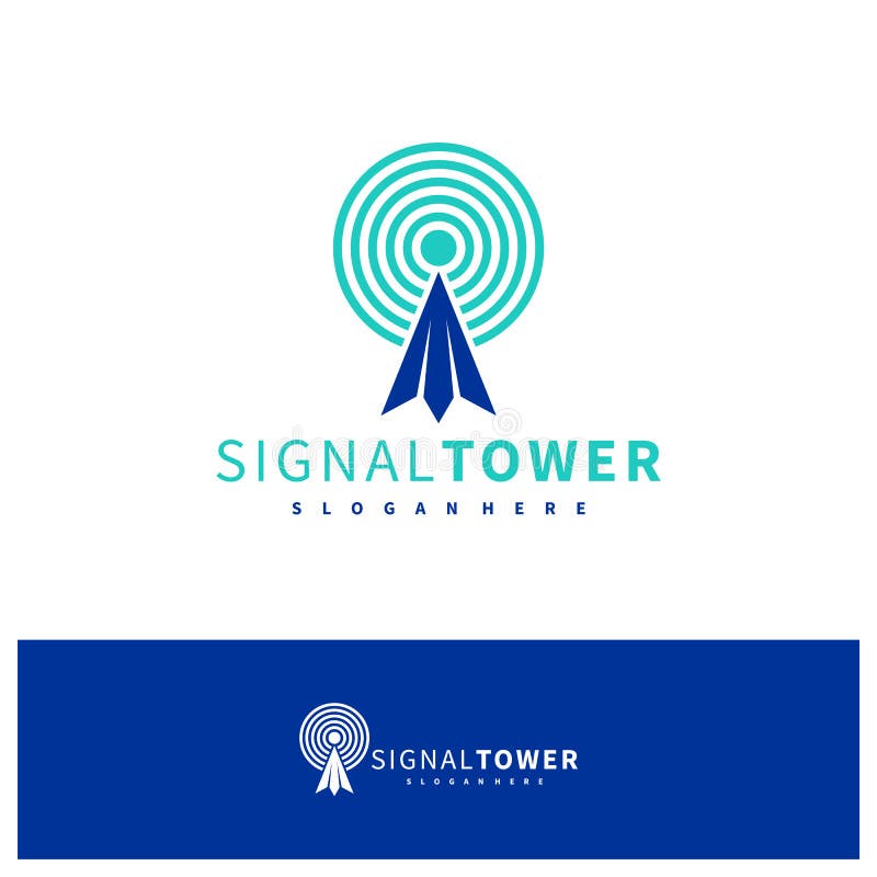 Signal Tower Logo Design Vector Template, Signal Tower Logo Concepts ...