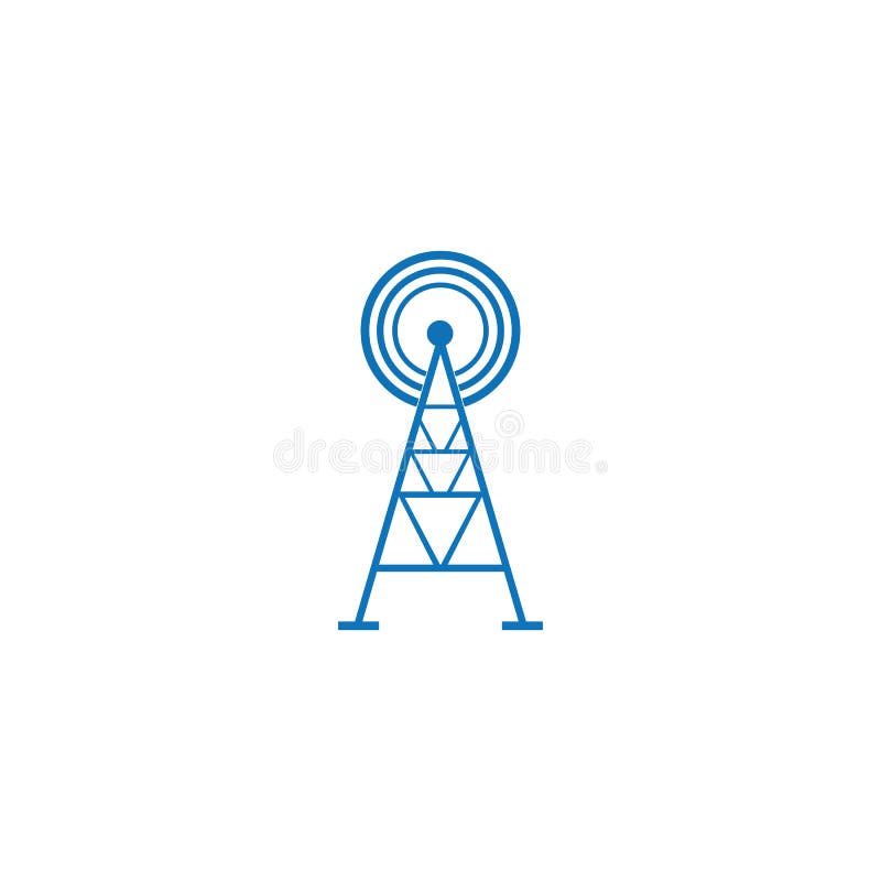 Signal tower logo vector stock vector. Illustration of wifi - 233204769