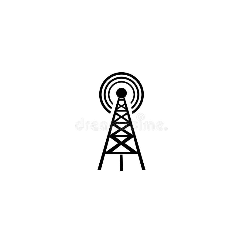 Signal tower logo vector stock vector. Illustration of wifi - 233204769