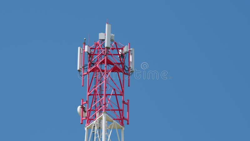 Signal Tower or Mobile Phone Tower with Dayligth. Modern Communication ...