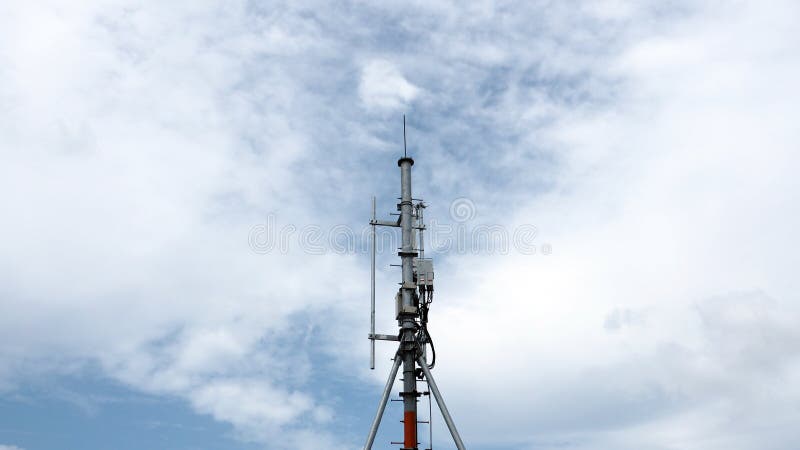 Signal tower stock photo. Image of network, line, wave - 94646446