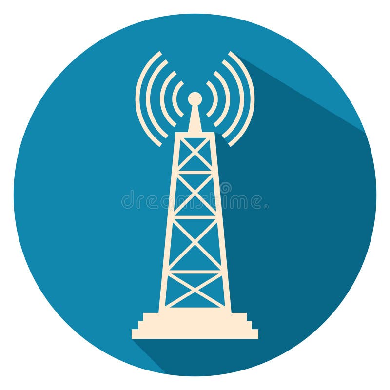 Signal Tower. Vector Illustration Decorative Design Stock Vector ...
