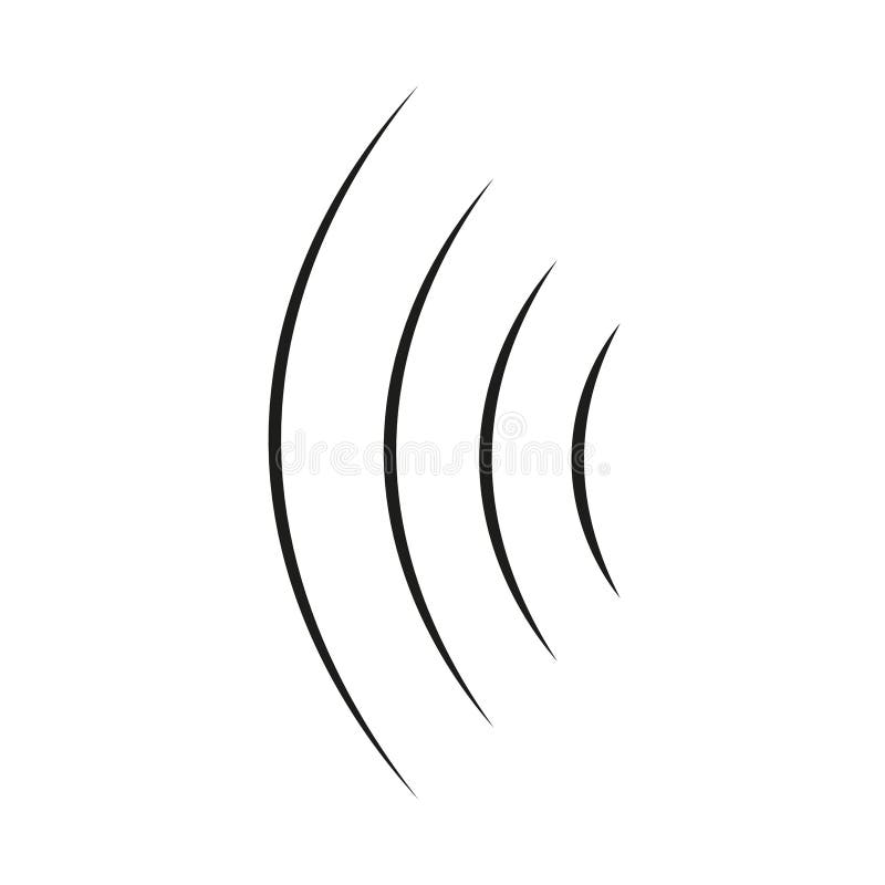 Signal Transmission Point Icon. Source and Signal Waves. Vector ...