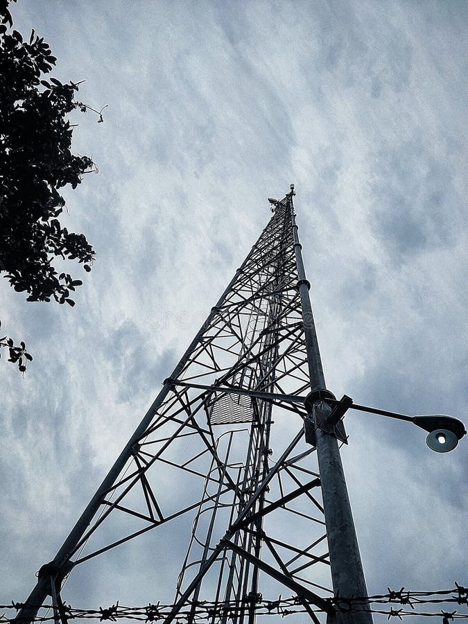 Signal Transmitter in the Middle of the House Stock Image - Image of ...