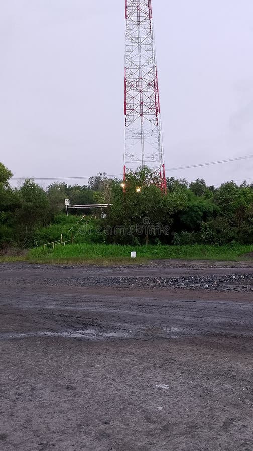 Signal Transmitter Pole Taken from the Bottom Corner Stock Photo ...