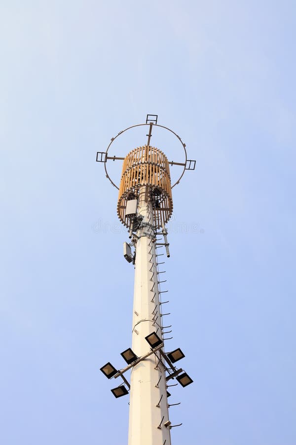 Signal transmitter tower stock photo. Image of communicate - 380013140