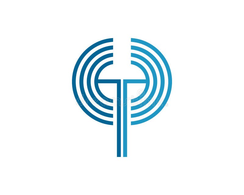 Signal Tree Tt Logo Template Stock Vector - Illustration of satellite ...