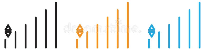 Signal Vector Logo Set Collection for Web App Ui Stock Vector ...