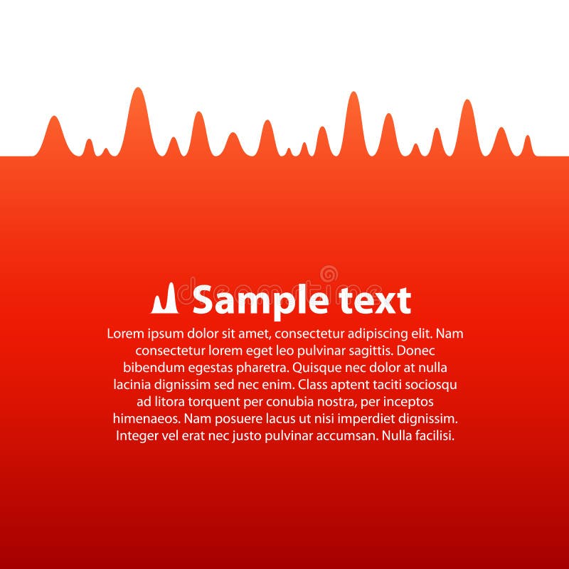 Signal wave form. Vector stock vector. Illustration of healthy - 49613633