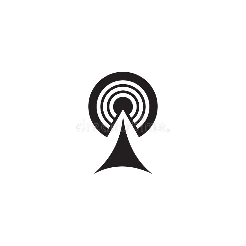 Signal Wave Icon Logo Design Vector Illustration Template Stock Vector ...