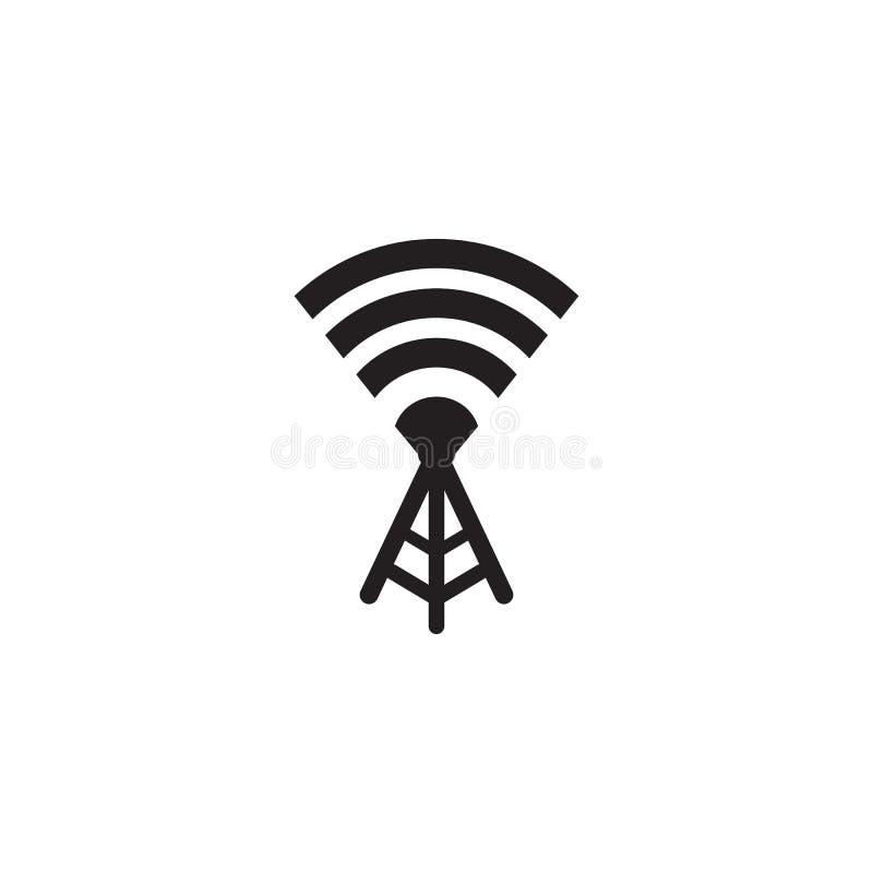 Signal Wave Icon Logo Design Vector Illustration Template Stock Vector ...