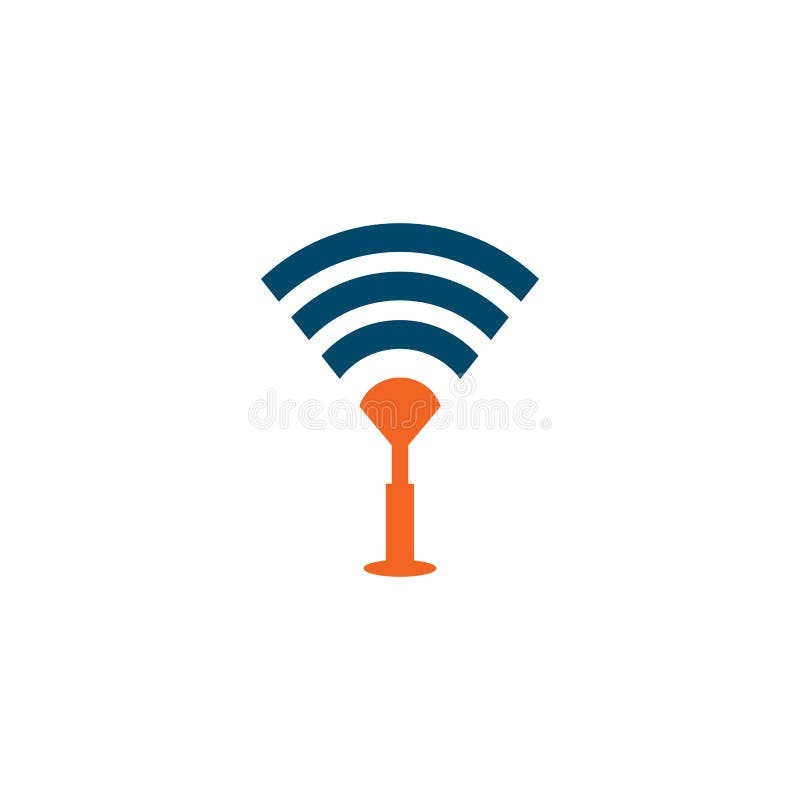 Signal Wave Icon Logo Design Vector Illustration Template Stock Vector ...