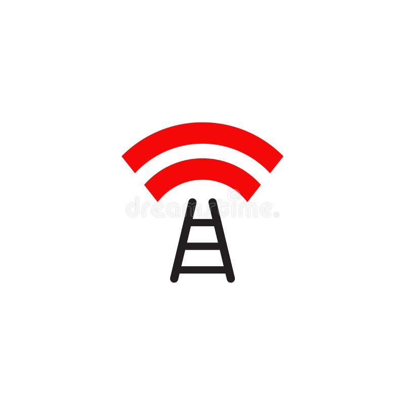 Signal Wave Icon Logo Design Vector Illustration Template Stock Vector ...